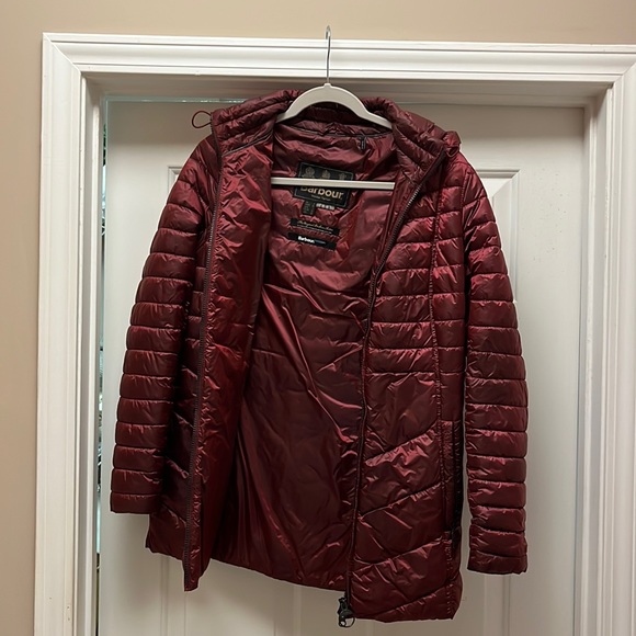 Barbour | Jackets & Coats | Plum Colored Barbour Puffer Jacket Like New ...